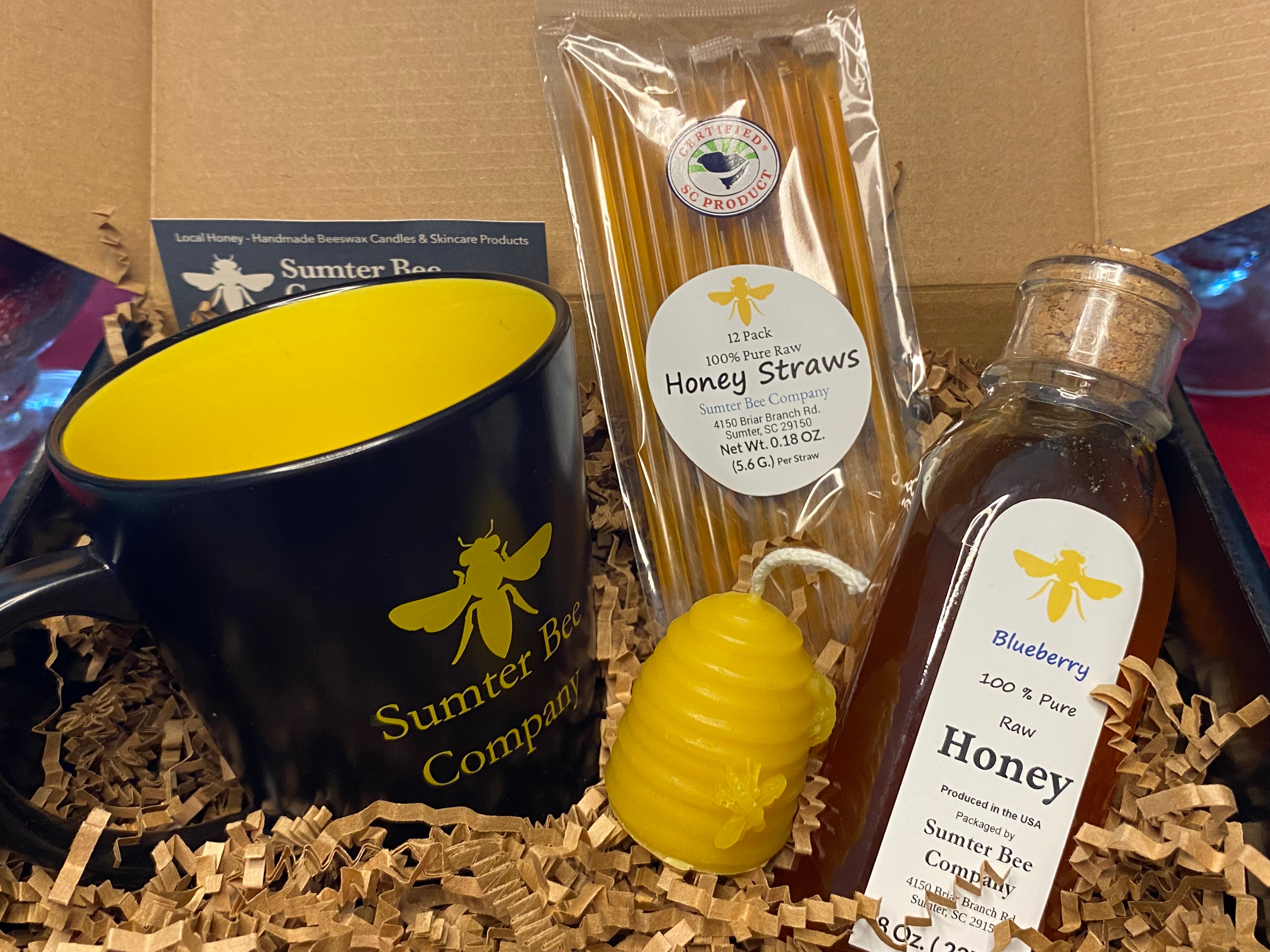 Hive & Home Gift Box - Local Honey, Beeswax Candle & Coffee Mug ...